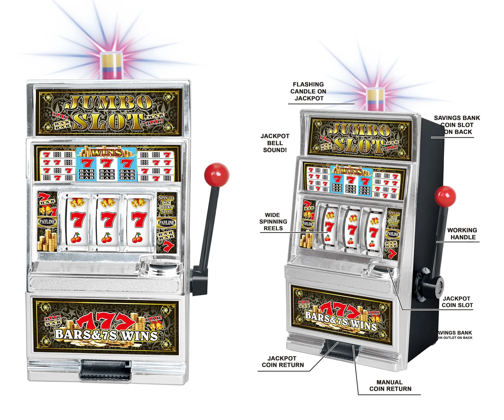 Popular Lucky 7 Fun Game Toy Machine - Entertainment Jumbo Slot