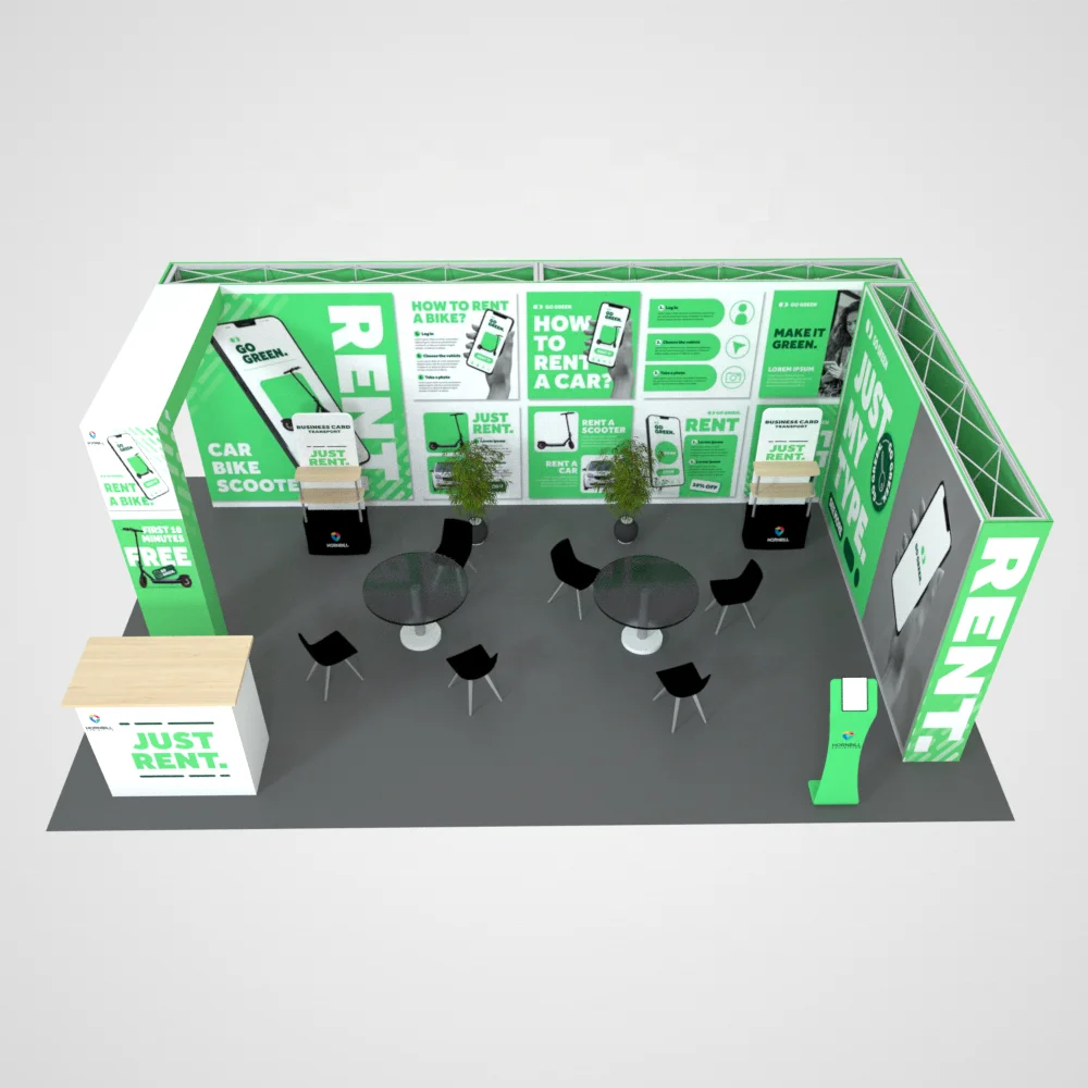 Innovative modular popup exhibition Booth with Custom design Tension ...