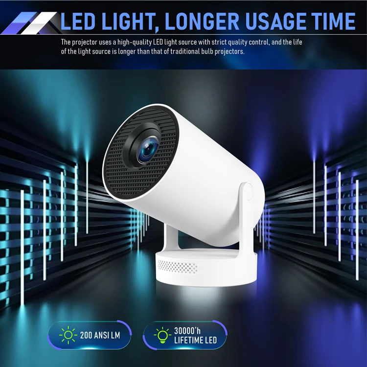 2025 New HY300 Plus Pro 720P Home Theater Video Portable Projector