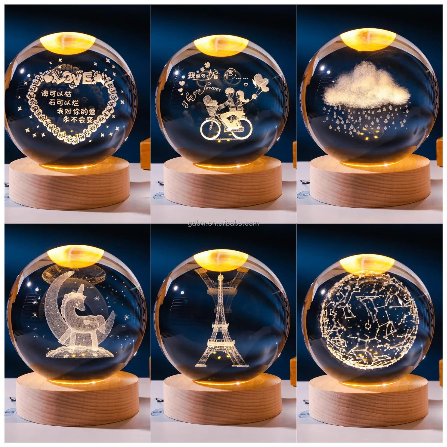 Luminous Sky Moon Crystal Ball - Creative Night Lamp Gift