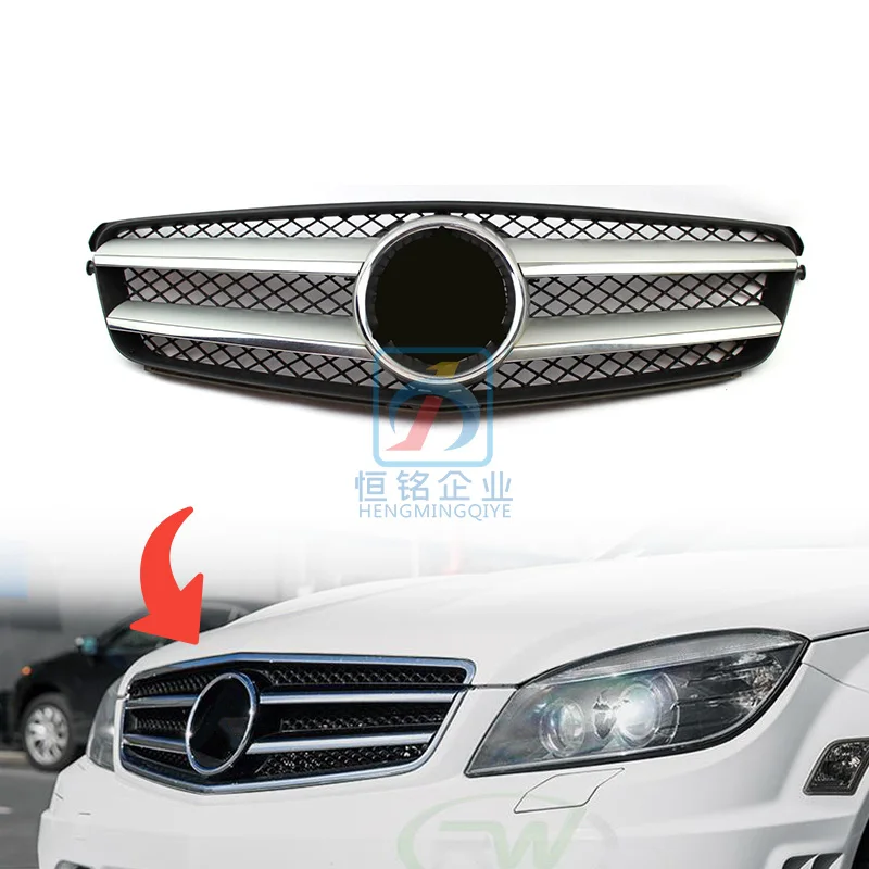 Mercedes W204 C63 C220 Amg Front Bumper Grill 2014 C Class W204 Front ...