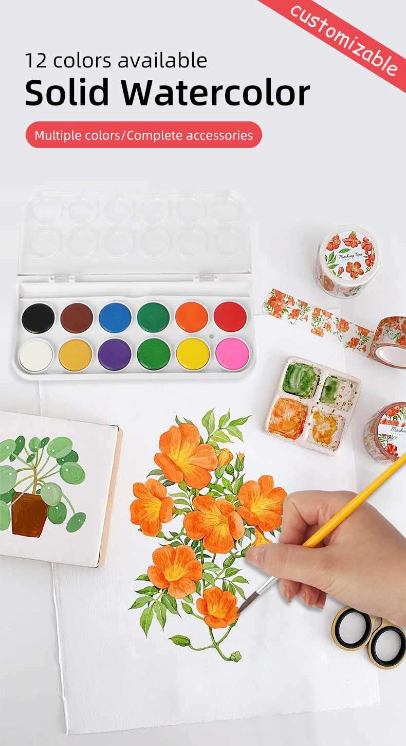 Water Color Paint Set for Kids Bulk Watercolor Paint Washable ...