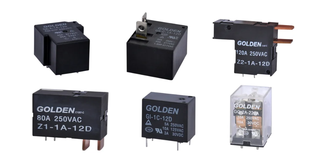 Golden 12V Relay - High-Quality Power Relay for PCB