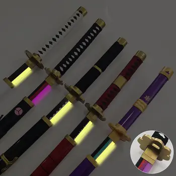Luffy Zoro With Light 100cm Anime Sword Cosplay Prop Anime Keychain ...