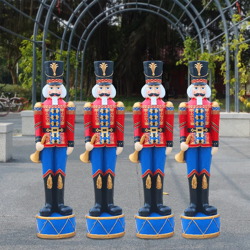 Life Size Nutcracker Statue - Perfect Outdoor Christmas Decor