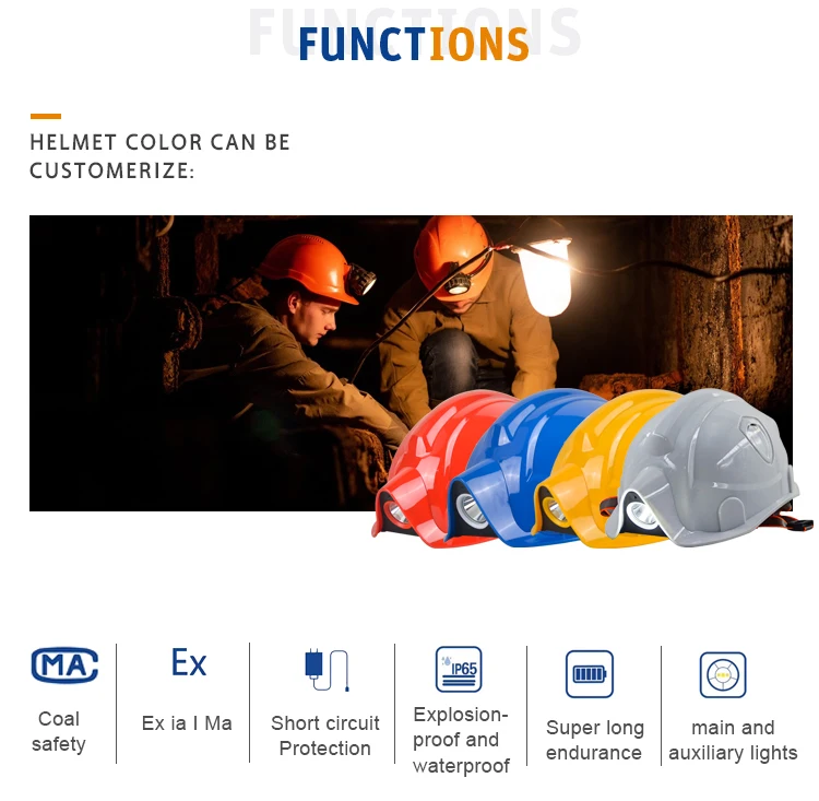 Integrated Mining Helmet Lamp - Coal Mine Safety Equipment