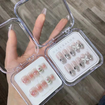 Press On Nails Empty Packaging Box New Customized Logo Nail Storage And ...