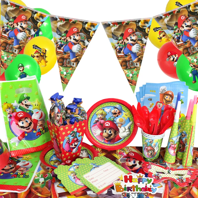Mario Birthday Party Decorations Baby Shower School Home Events Mario ...