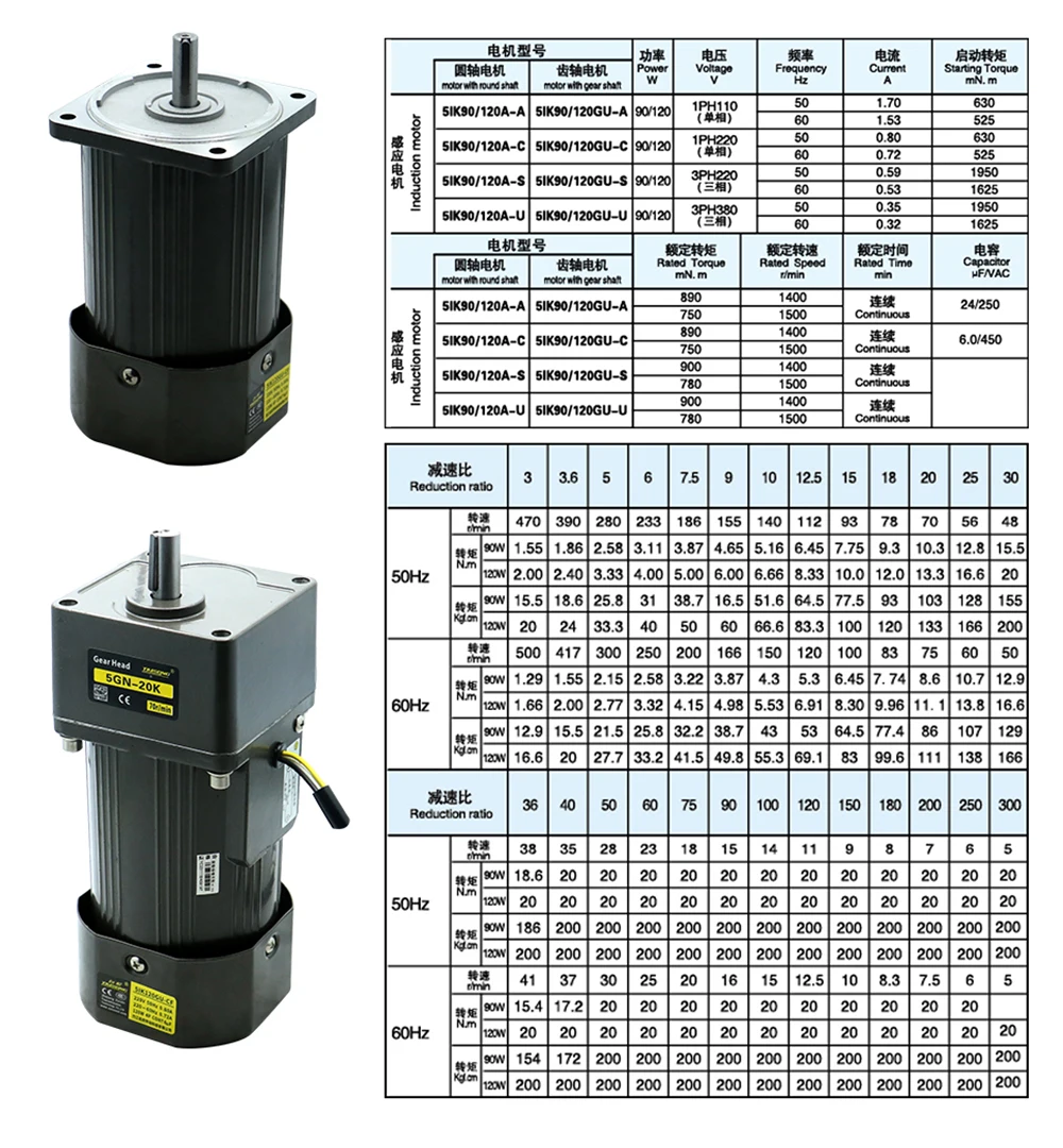 110v 220v 1400 Rpm Electric Constant Speed Type Single Phase Induction ...