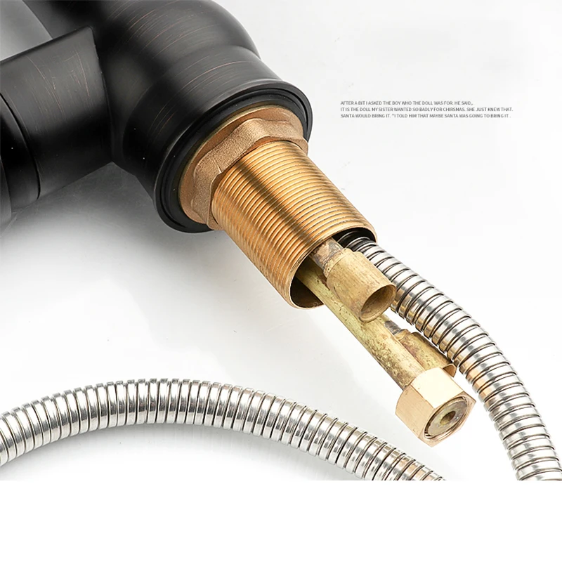 201 Black Color Pull Down Single Head Mixer Water Kitchen Faucet Upc ...