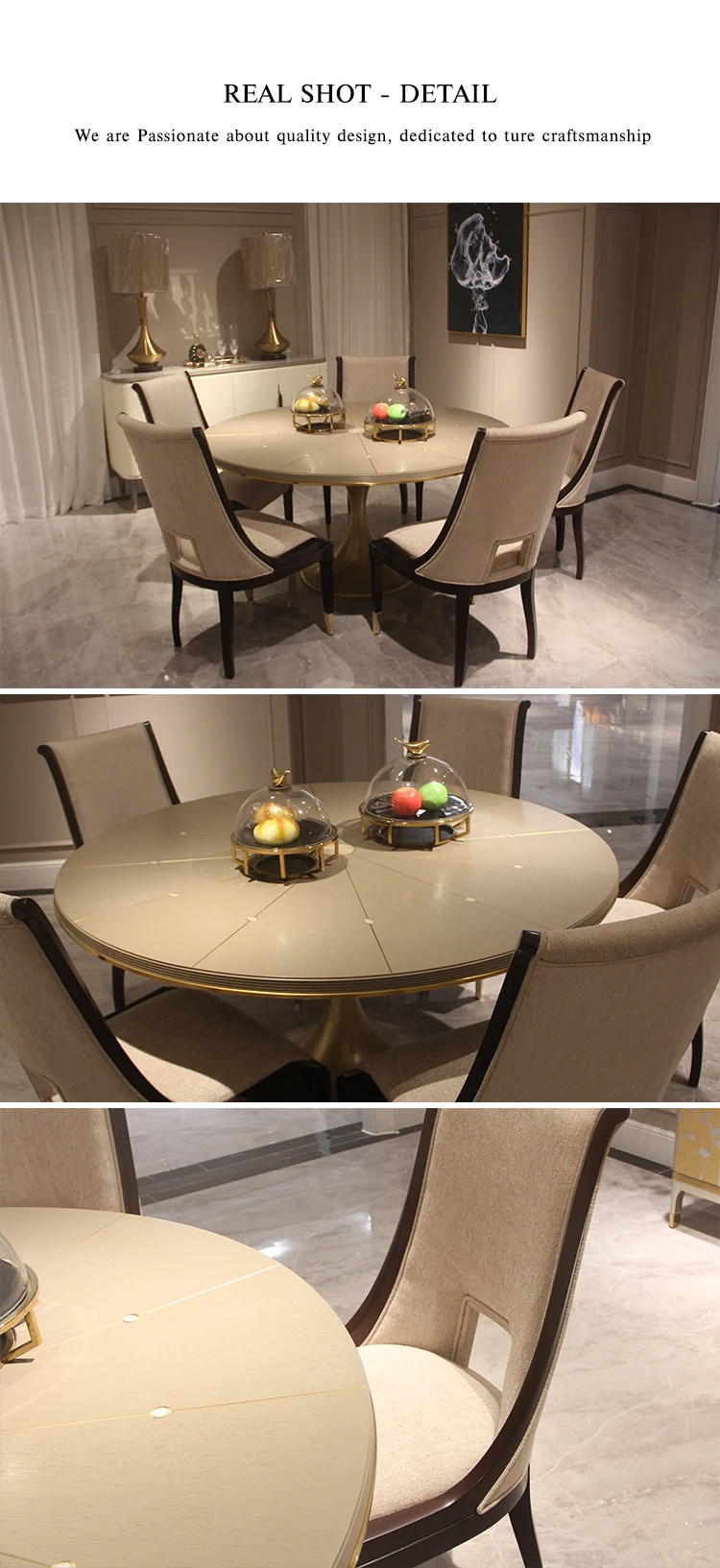 Modern Center Round Dining Table with Metal Leg| Alibaba.com