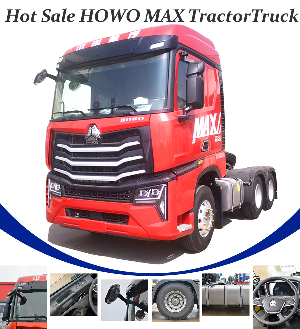 SINOTRUK Spot Goods Howo Max Tractor Truck 550hp 6x4 610Wheels New ...