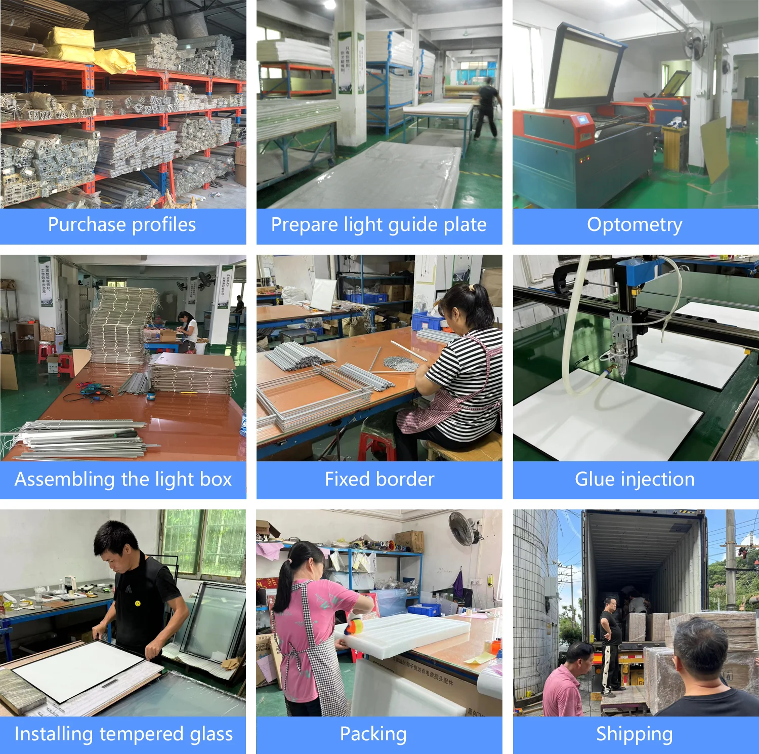 Outdoor Waterproof 4 Sided Rotating Light Box - LED Display Panel Light Box