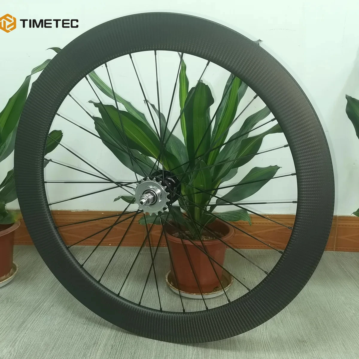 700c Carbon Track Wheelset Front 3(tri) Spoke Rear Wheels 50mm 60mm 88mm Clincher Tubular Fixed ...