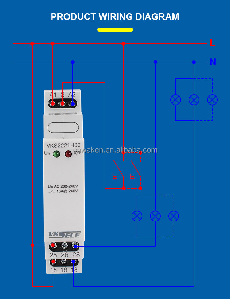 Step Relay Bistable Relay Spdt Dpdt Din Rail Step Relay Vks2210 Vks2220 ...