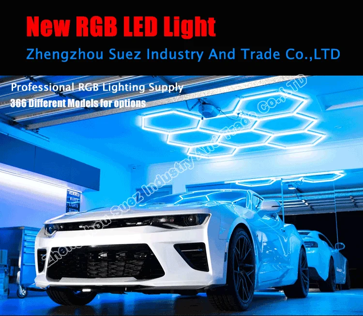 Remote Control Hexagon Lighting Rgb Led Work Light 12v Rgb Light ...