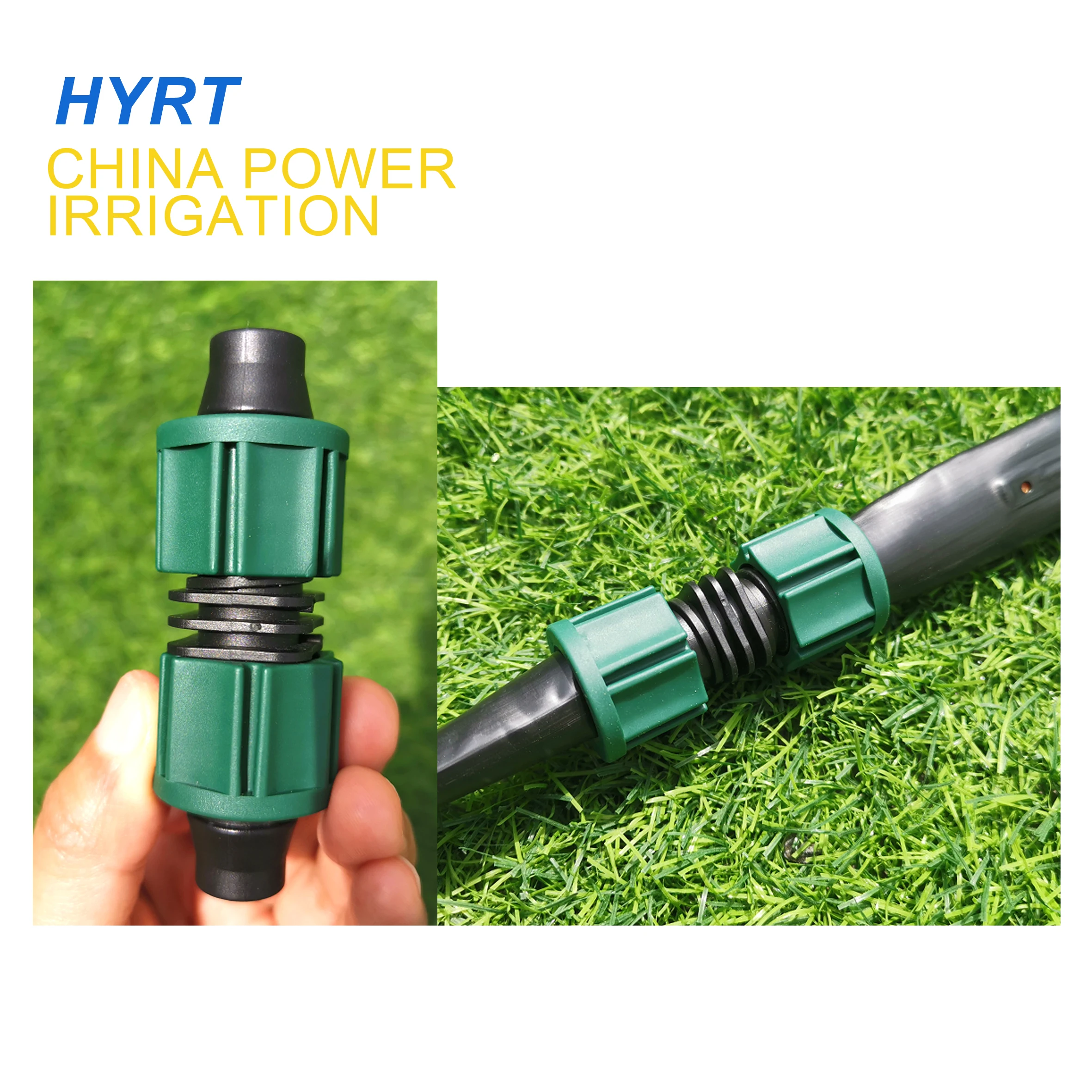 Drip Irrigation HDPE Coupling 1/2 Inch Universal Joint Dripper Plastic ...