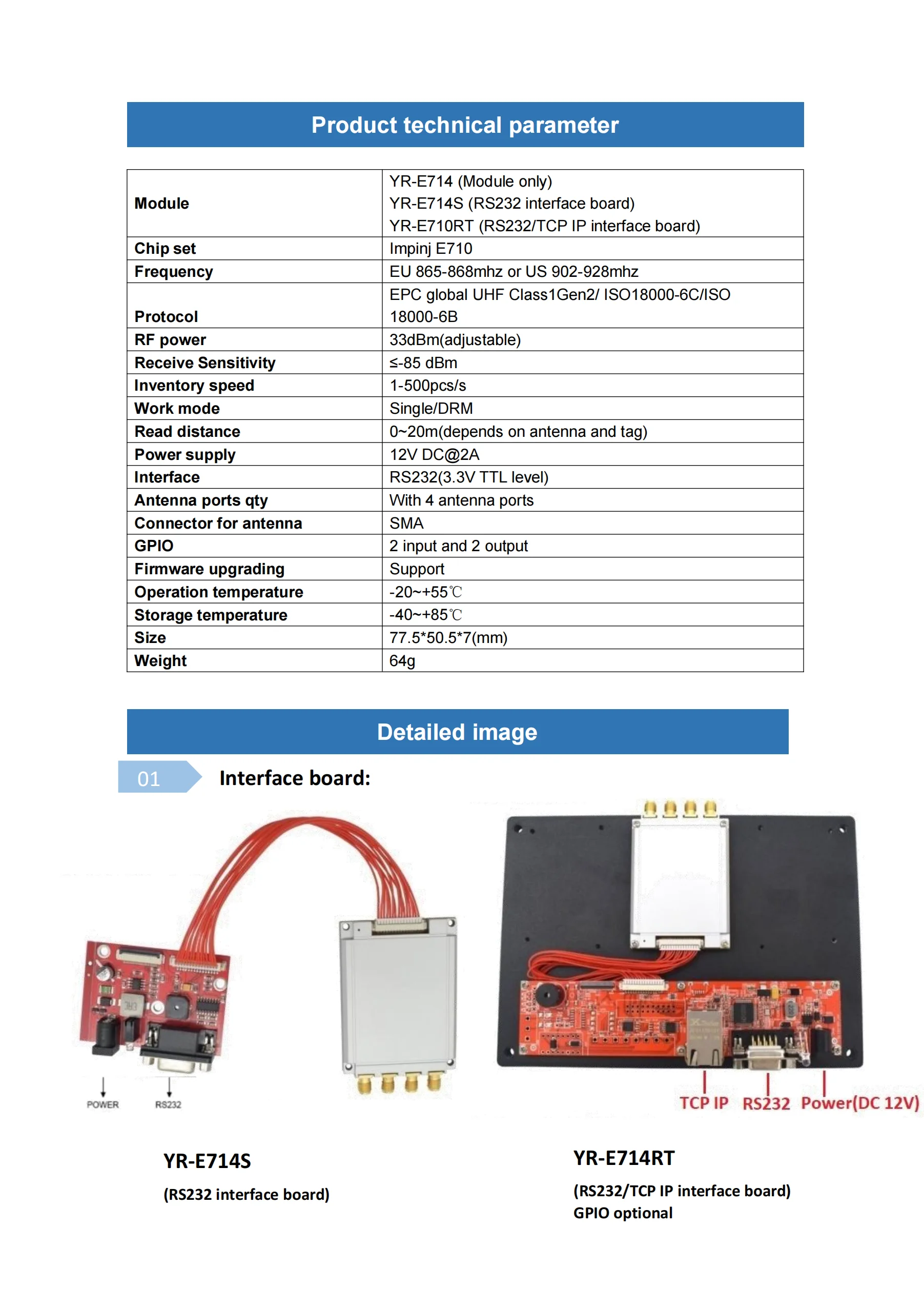 Embedded System Uhf Rfid Module Ttl Uart Tcp Ip 1 30m Long Range Rfid