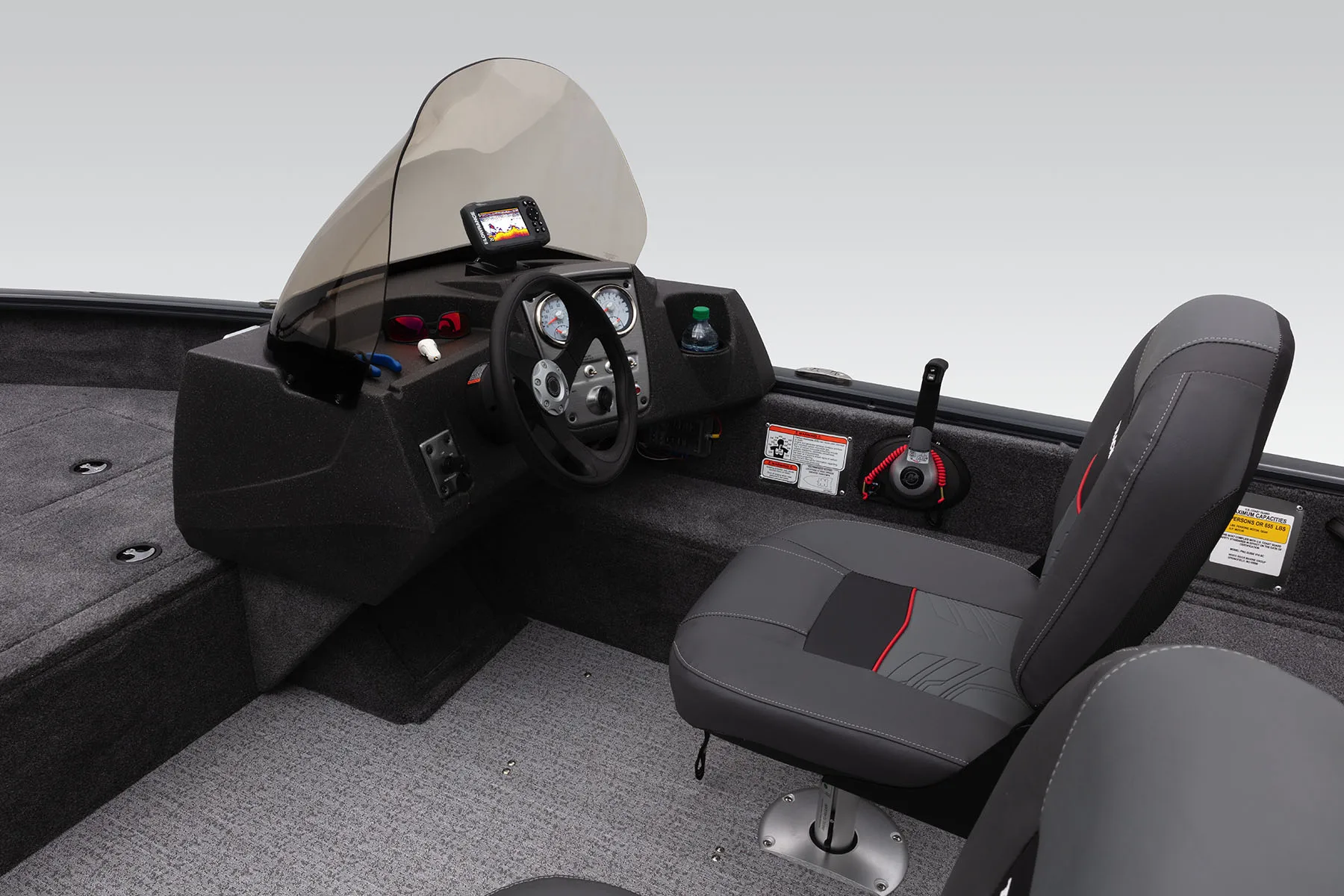 Kinocean 16ft Side Console Aluminum Bass Fishing Boat