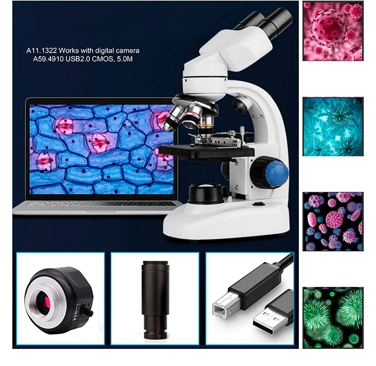 OPTO-EDU A11.1322 400x Electron Optical LED Binocular Microscope