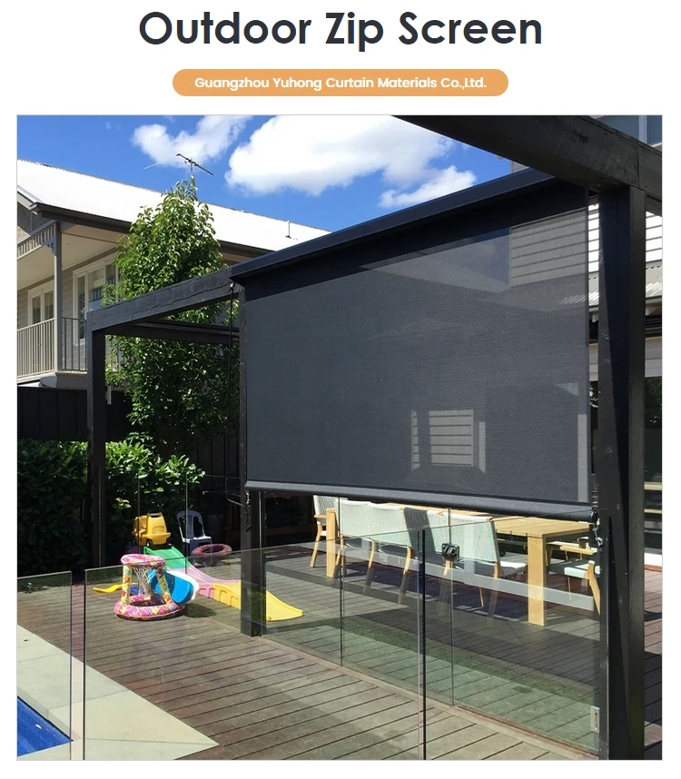 Motorized Smart Electric Zip Screen Pergola Sunroom Sunshade Sunscreen ...