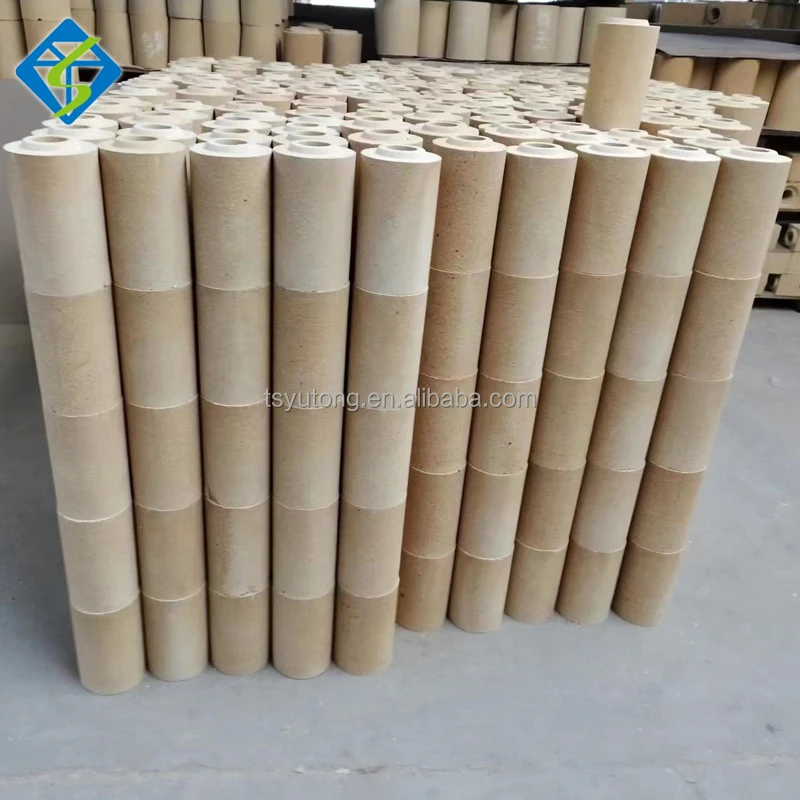 Alumina 40% Refractory Fireclay Nozzle Bricks Sleeve Nozzle Bricks For ...