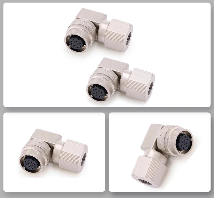 Waterproof Ip67 Encoder Connector 10pin Bayonet Metal Straight Bight ...