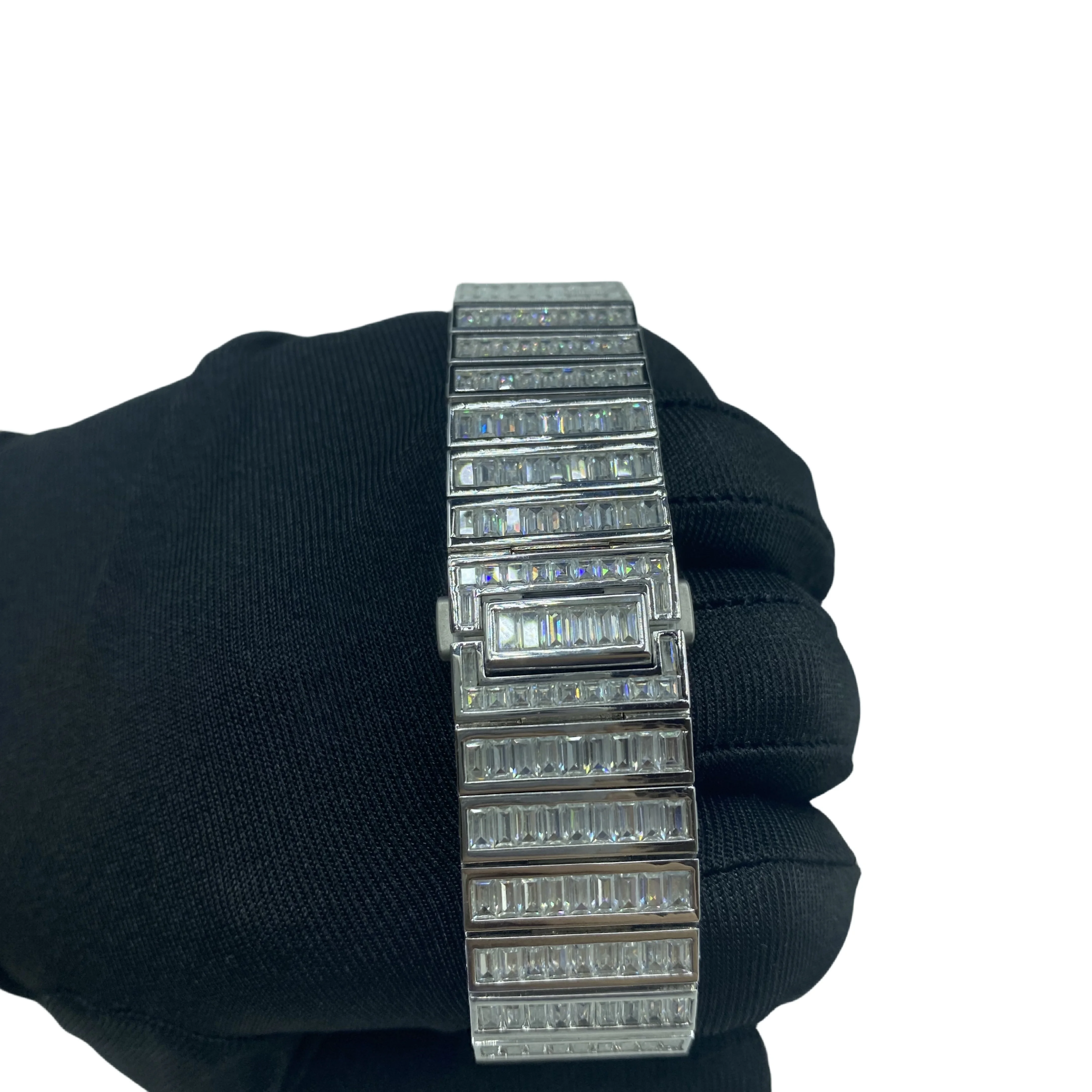 Fully Iced Out Moissanite Diamond Iced Out Hip Hop Watch For Men Wrist ...