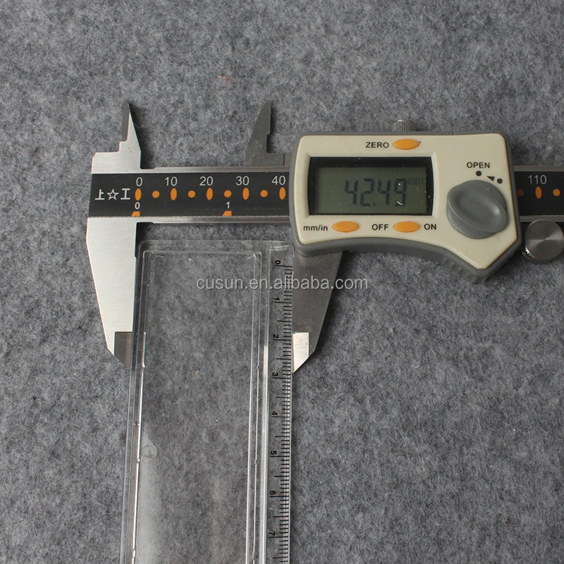 15cm Acrylic Blank With Photo Paper Insert Rulers 6" Insert Ruler ...