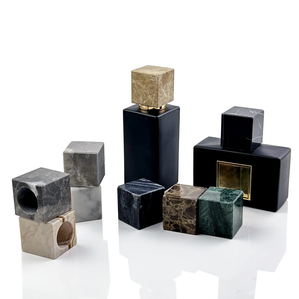 Factory direct sale high grade luxury parfume package 15fea real marble ...