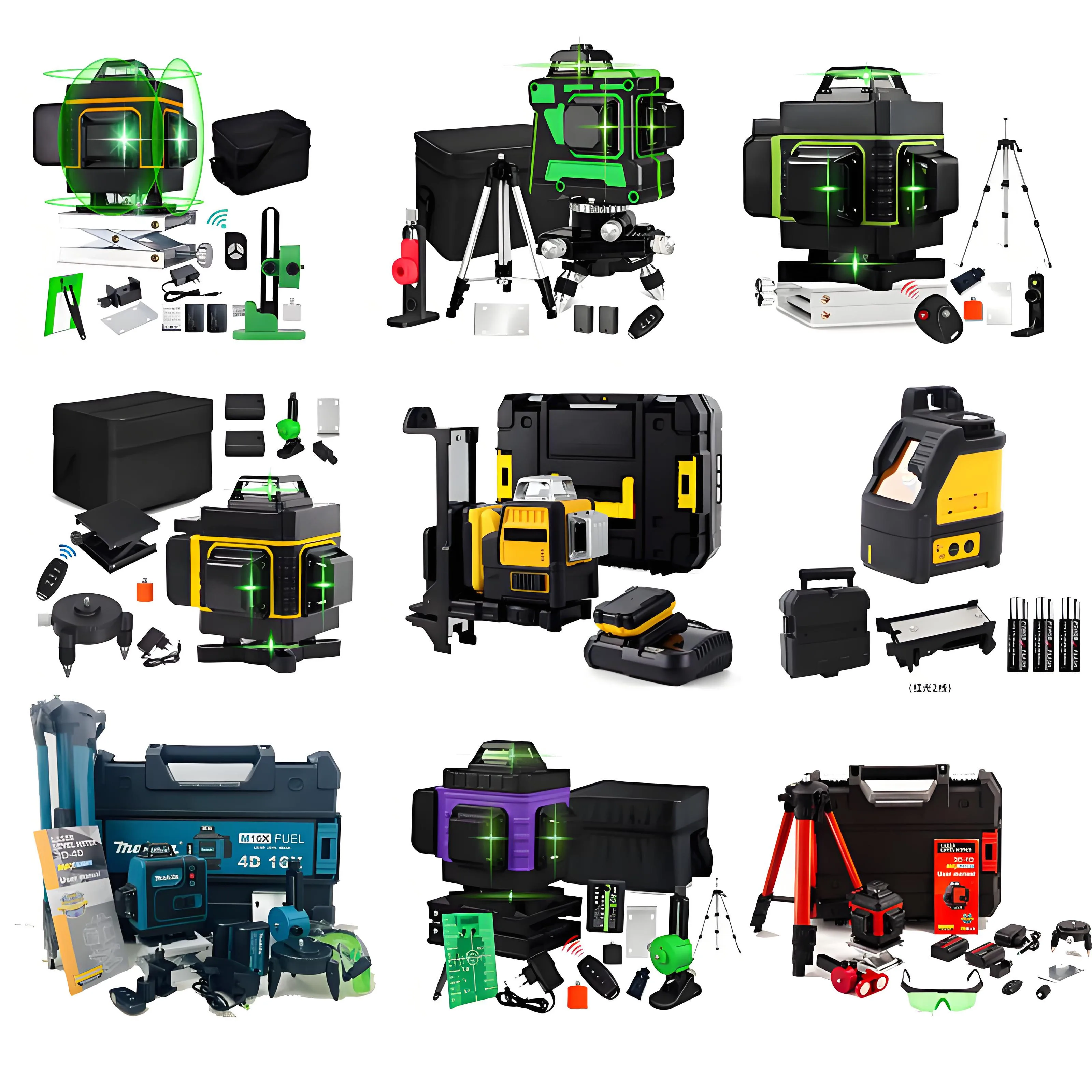 High Precision 12 Green Line Laser Level for DIY & Construction