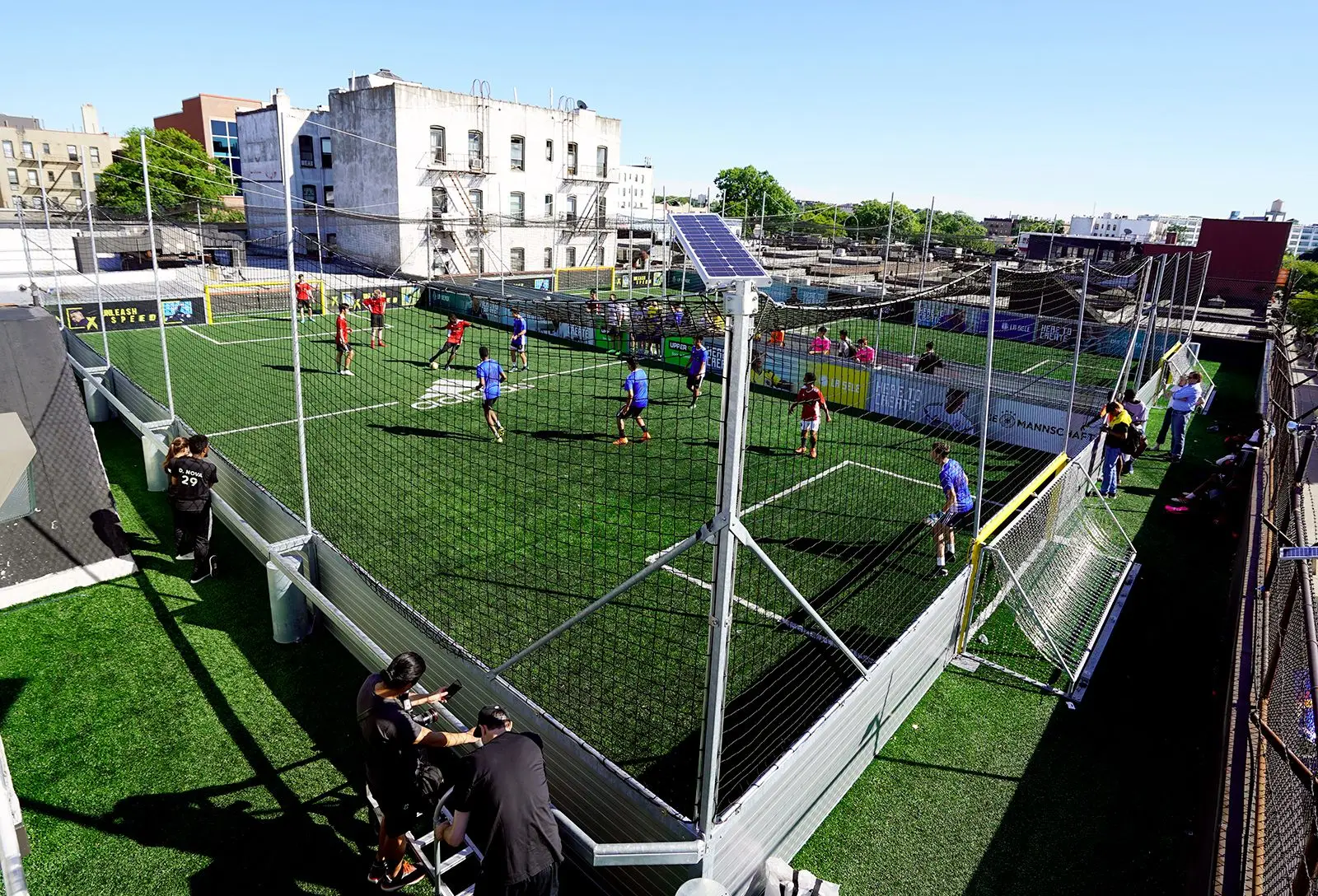 Professional Soccer Pitch Cage with Goals - Full Sports Equipment Set ...