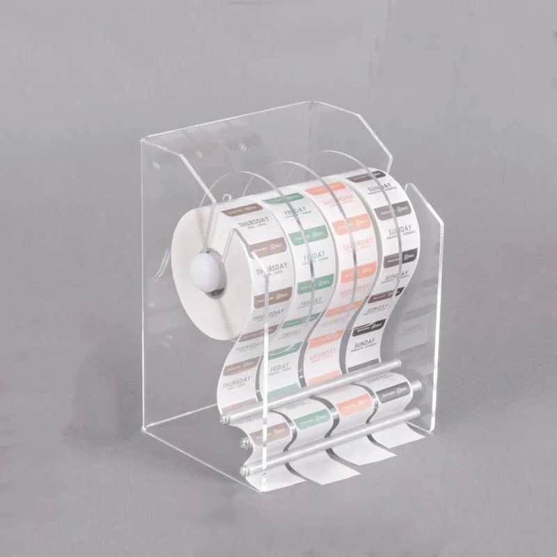 Clear Medicine Pharmacy Label Dispensers - Durable & Customizable