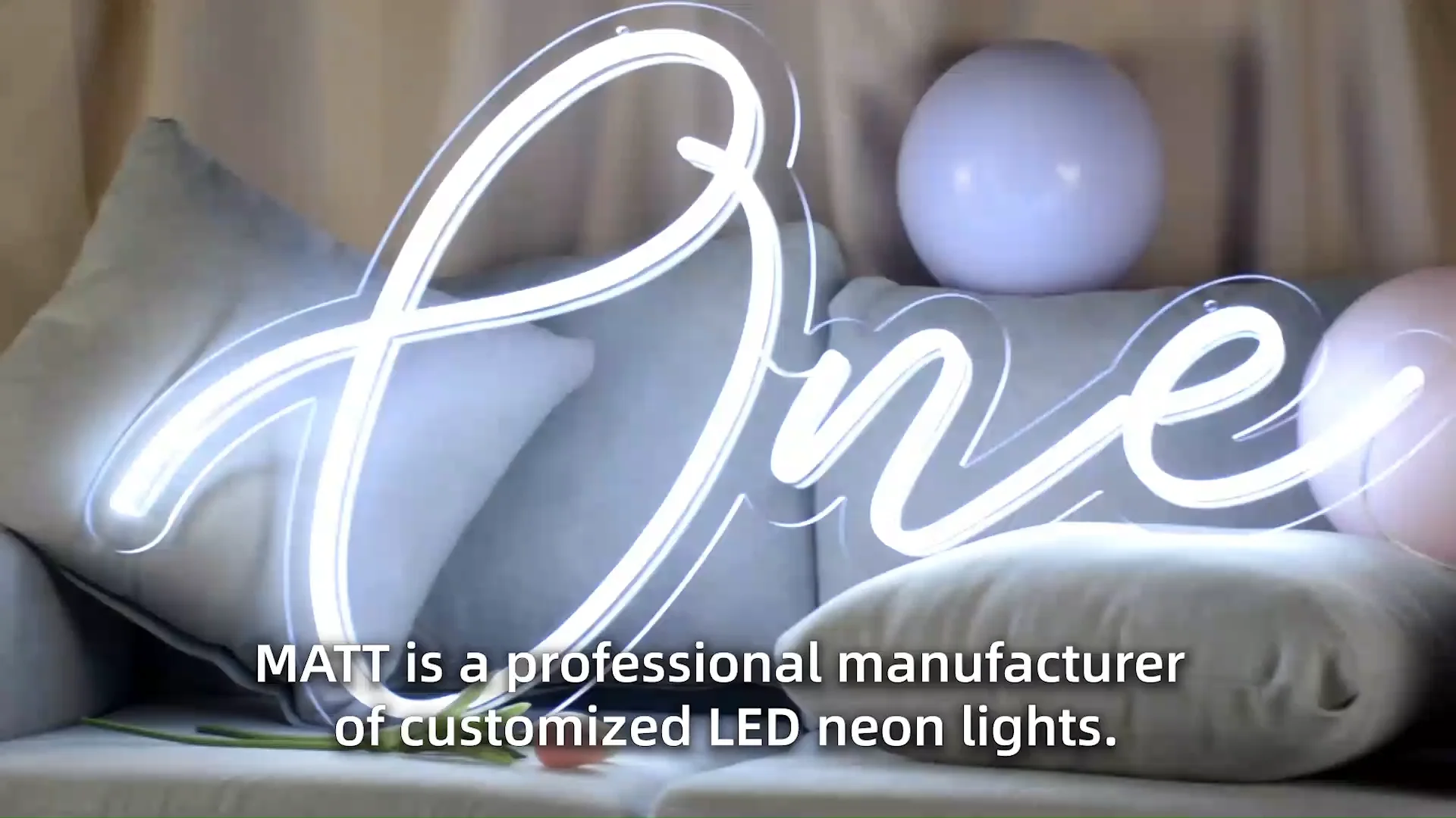 Matt Dropshipping One Neon Signs Personal Custom Neon Lights Letters ...