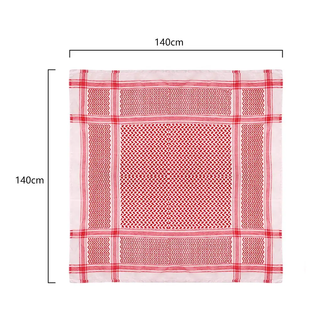 Arab Men Scarf Keffiyeh Shemagh Arabic Headscarf Plaid Dubai Turban ...