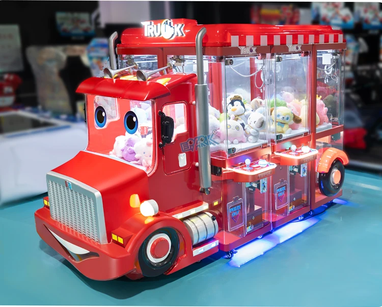 School Bus Claw Game Machine - Catch Ball Toy Crane Grabber