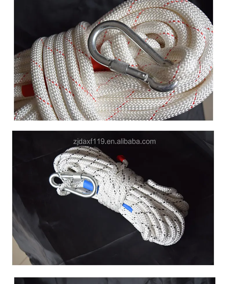 8-16MM Escape Lifesaving Fire Fighting Rope Altitude Climbing Outdoor ...