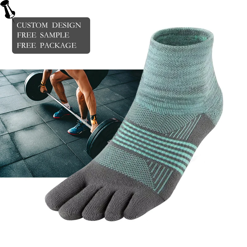 Five Finger Individual Split Toe Separator Socks for Running Women Men ...