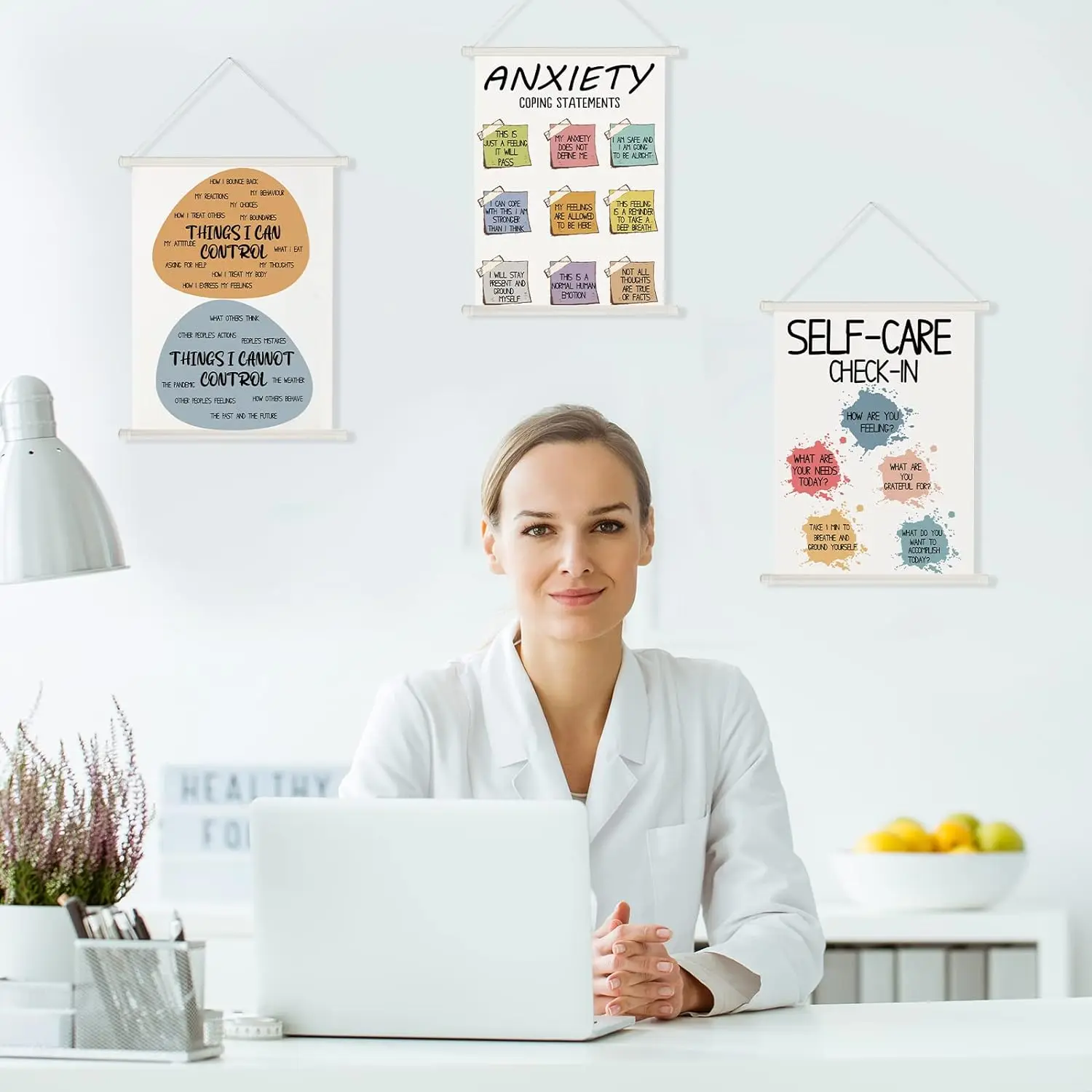 Mental Health Calming Corner Classroom Posters Psychology Therapy ...