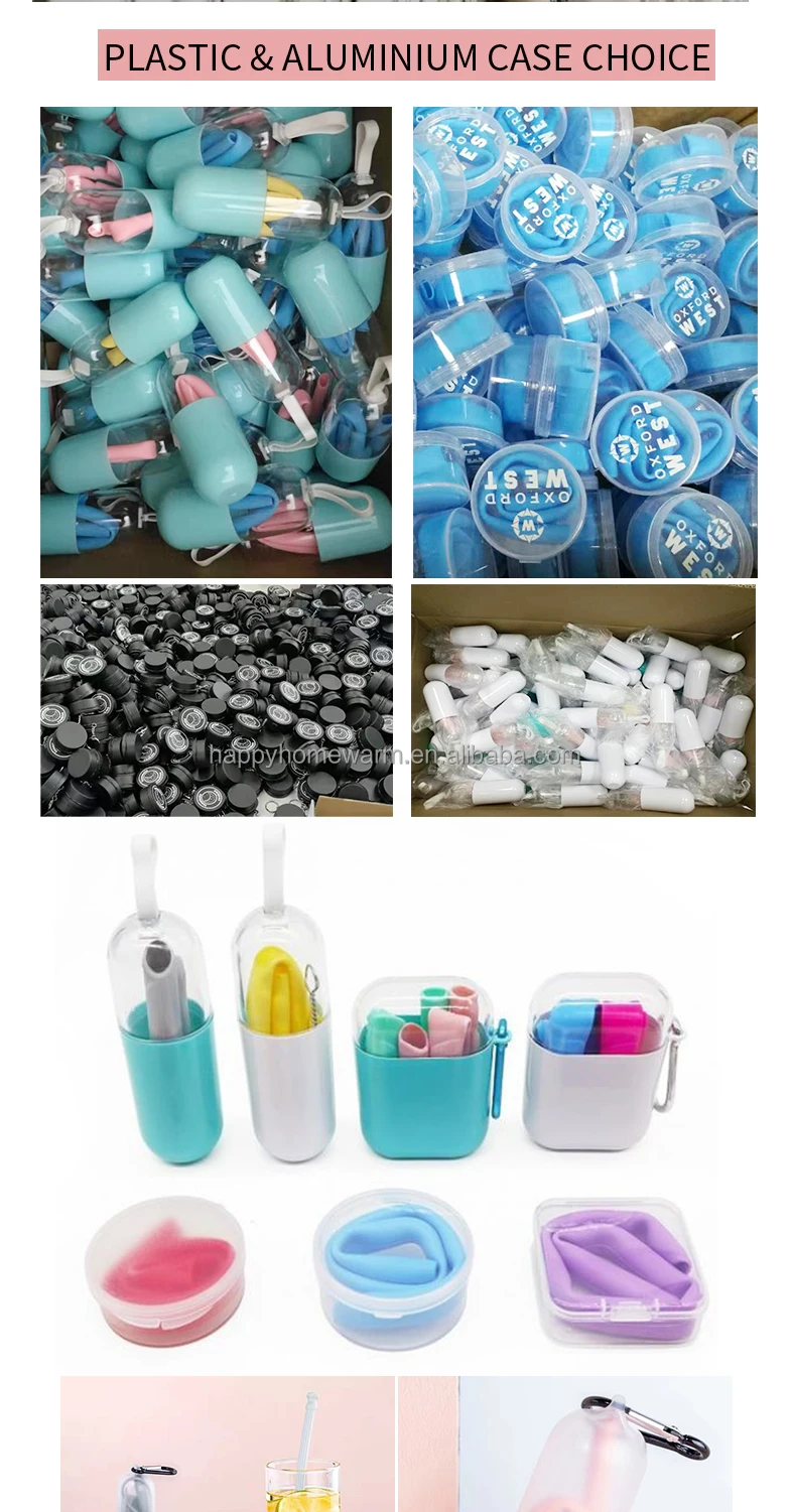 Folding Silicone Boba Straw - Reusable & Biodegradable