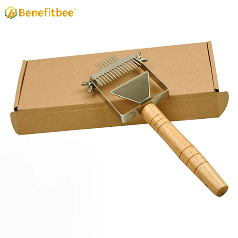 Latest Multifunctional Stainless Steel Honeycomb Honey Scraper Wood ...