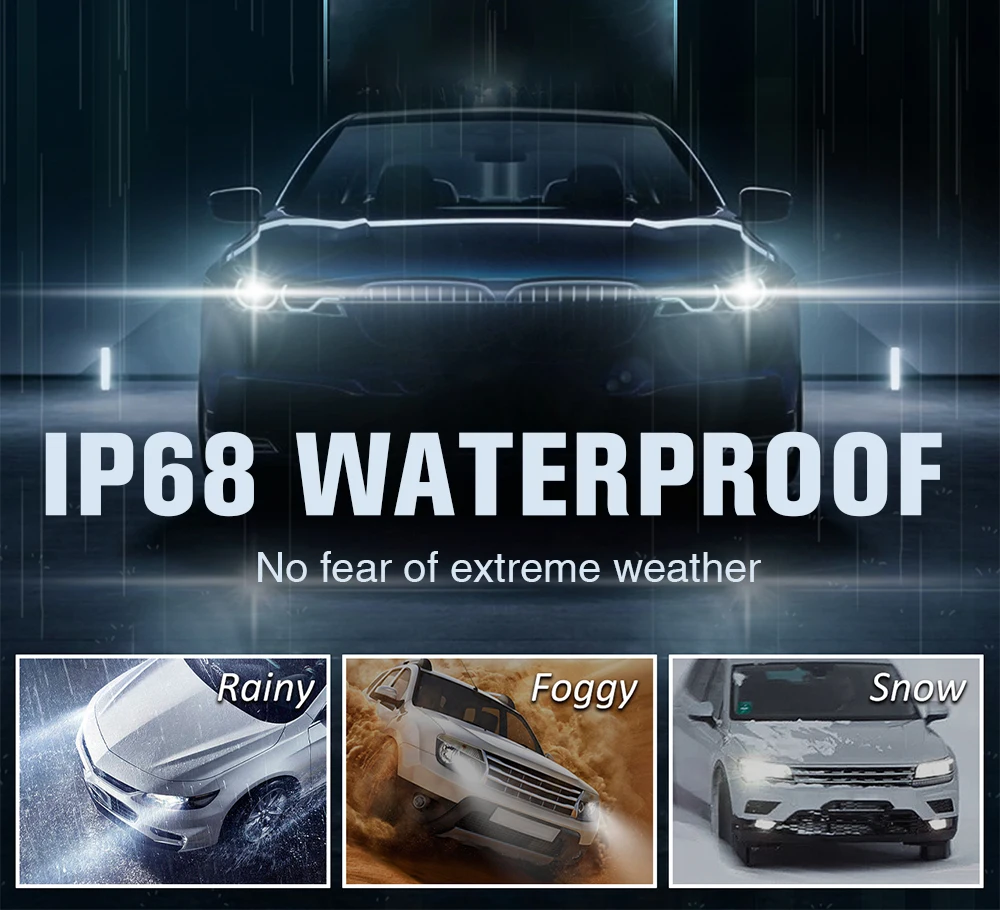 Raych LED Headlight R8pro 300W 50000lm - Universal Fitment