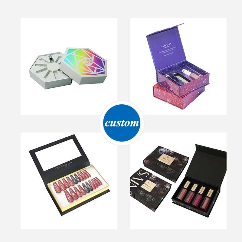 Custom Size/logo Paper Luxury Cosmetic Lipstick Lip Balm Gift Box Set ...