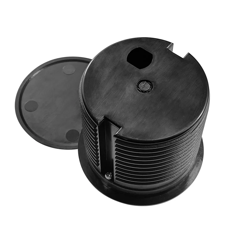 90mm Round Flush Mounted Furniture Hidden Sliding Socket