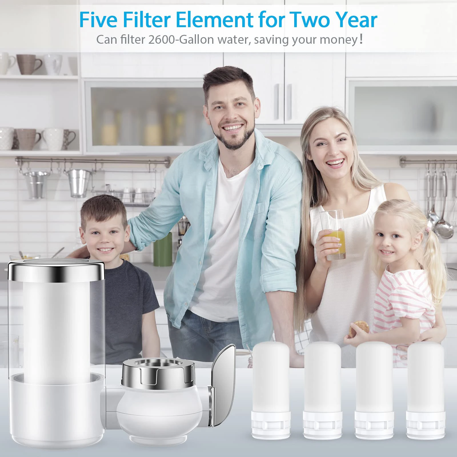 Portable Faucet Water Filter,Tap Water Purifier Filter Water Purifying ...