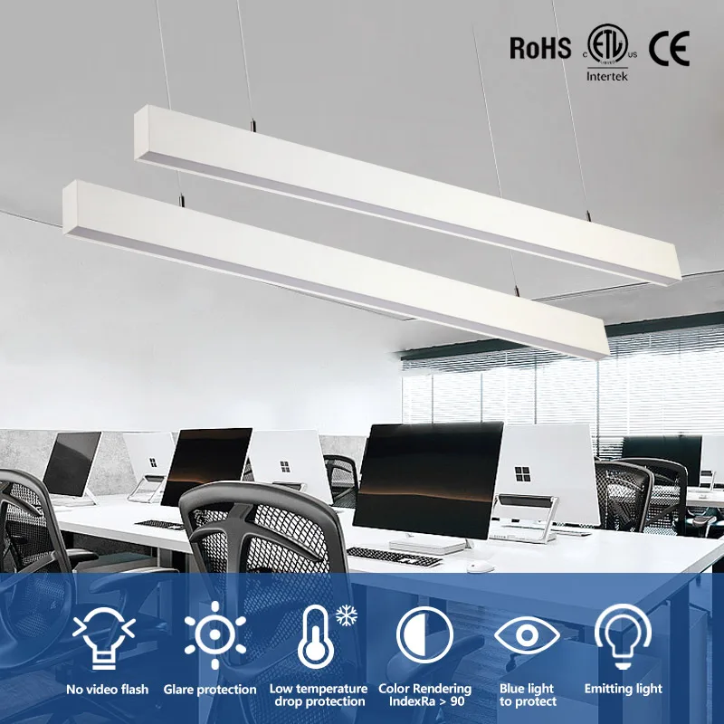 Modern Office Pendant Light 4ft Purification Fixture Tube New Linkable ...