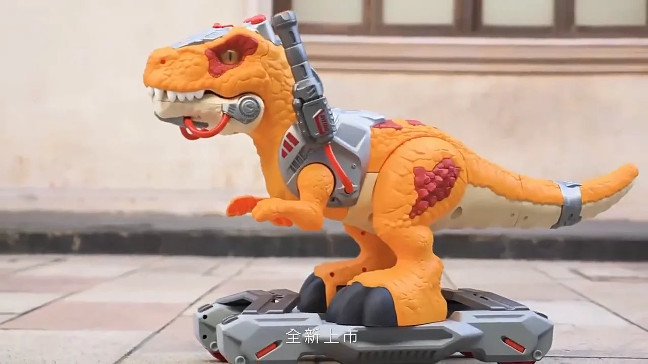 Electric Dinosaur Kids Riding Scooters With Light Music Dino Walker ...