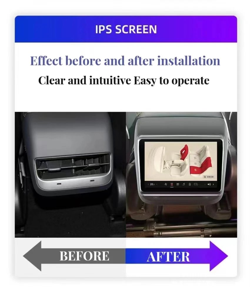 Latest Embedded Model 3 Y Rear Seat Infotainment Screen Back Passenger ...