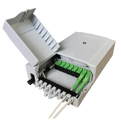 Ftth Network Terminal Box 8 Ports 1x8 Cores Wall-mounted Optical Fiber ...