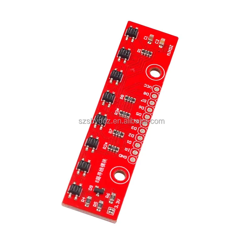 8 Channel IR Infrared Tracking Sensor Module Barrier Line Track Sensor ...